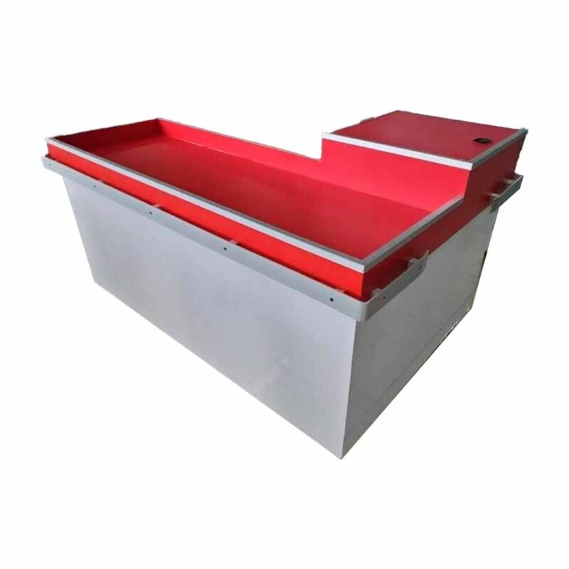 MUEBLE DE PASILLO TIPO L CHECK OUT – Flejuser